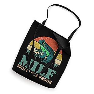 MILF-Man I Love Frogs Funny Saying Frog-Amphibian Lovers Tote Bag
