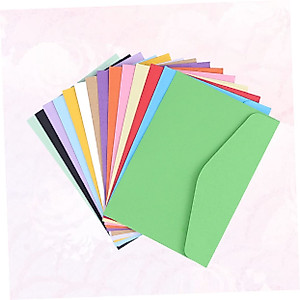 EXCEART 140 Pcs Postcard Envelope Invitation Cards Envelope Letter Envelopes Blank Greeting Cards Party Invitation Envelope Blank Cards Wedding Cards Simple Clamshell Folding Paper