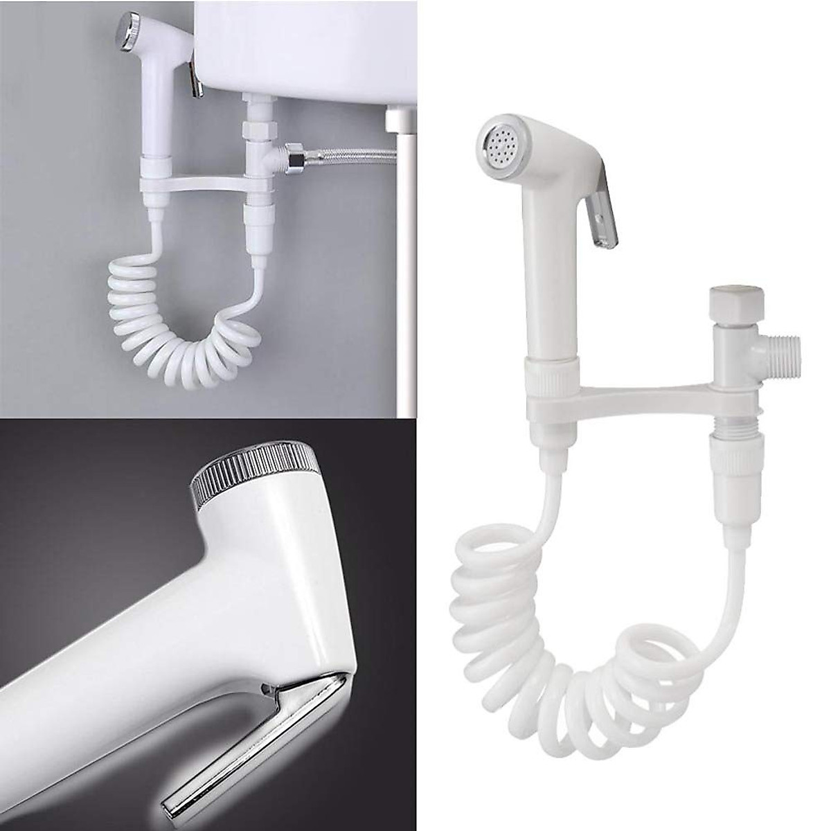 ARTIBETTER Bathroom Bidet Sprayer Set Toilet Sprayer Baby Cloth Diaper Sprayer for Personal Hygiene and Bedpan WC Spray
