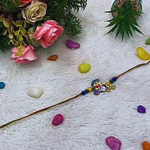 DEKORASI Shinchan Rakhi for Brother - Rakhi Thread for Bhai, Bhaiya | Raksha Bandhan Rakhi Dora Bracelet Kalwa for Bro, Sister | Indian Traditional Festival