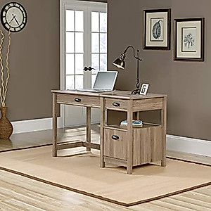 Sauder Harbor View Lift Top Desk, Salt Oak finish