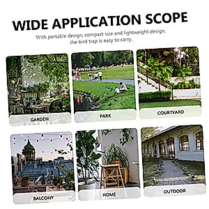 INOOMP Pigeon Cage Effective Spring Sparrow Multifunctional for Wear-Resist Mesh Reusable Pigeon Trapping Starling Clip Hunting Garden Live Catcher Outdoor Catching Traps Practical Quail Bird Net