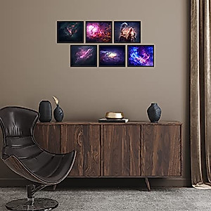 Insire Space Posters Galaxy Galaxy Wall Art Galaxy Posters For Wall - Set of 6 (8x10) Galaxy Posters Space Wall Art - Astronaut Wall Decor Astronomy Pictures - Planet Posters For Wall UNFRAMED