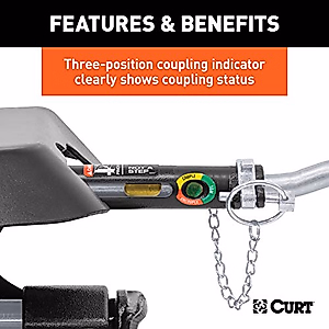 CURT 16130 Q20 5th Wheel Hitch, 20,000 lbs