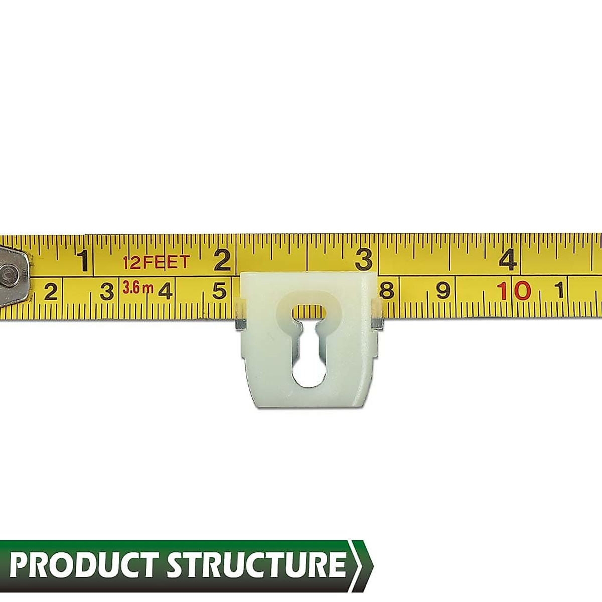 GRAND ORANGE Body Side Belt Moulding Molding Trim Clips 10pcs Compatible with Ford F100 F150 F250 F350 1973 1974 1975 1976 1977 1978 1979/Fit Ford Broncos 1978-1979