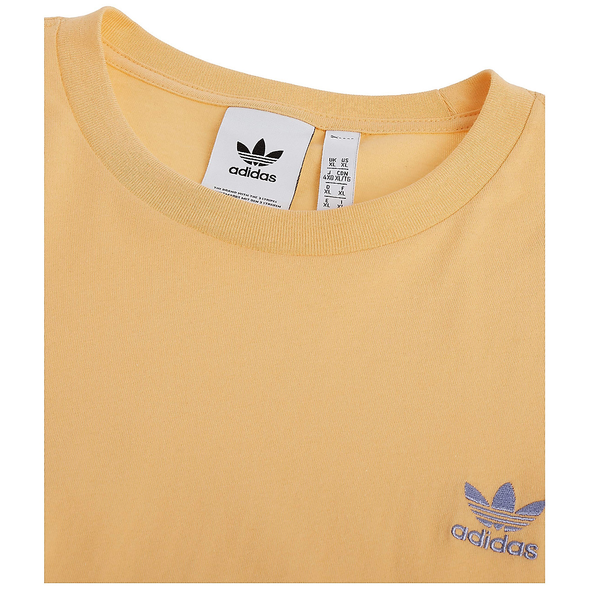 adidas Originals Men's Trefoil Essentials Tee, Hazy Orange, XX-Large