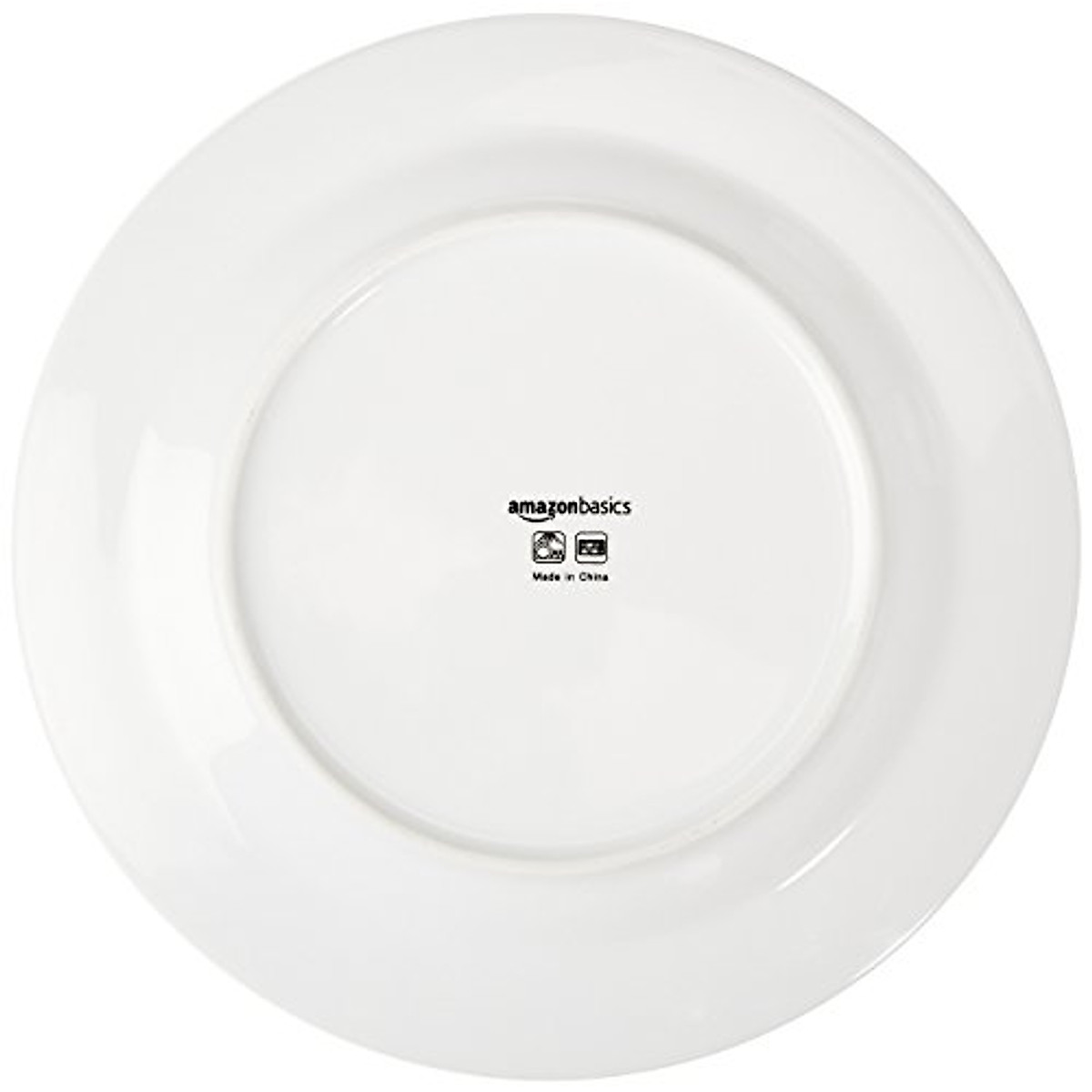 Amazon Basics 16-Piece Cafe Stripe Kitchen Dinnerware Set, Plates, Bowls, Mugs, Service for 4, Blue