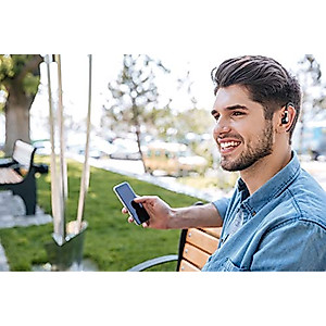 Bluetooth Headset 5.0,CANDEO High-Fidelity Audio Wireless Bluetooth Earpiece Hands Free Business Earphones with Noise Reduction mic,Compatible iPhone,Android Cell Phones Other Bluetooth-enabled Device
