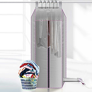 Attracting Portable Clothes Dryer Foldable Apartment Clothes Dryer,Cover for Dry Clothes,Travel Light Dryer,Quick Drying(Without Dryer)