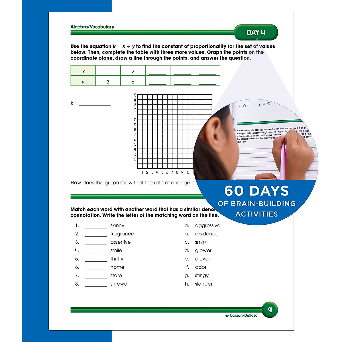 Summer Bridge Activities 7th to 8th Grade Workbook, Math, Reading Comprehension, Writing, Science, Social Studies, Fitness Summer Learning Activities, 8th Grade Workbooks All Subjects With Flash Cards