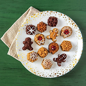 Nordic Ware 93748 Holiday Teacakes Cast Cakelet Pan, 3 Cup Capacity, Silver