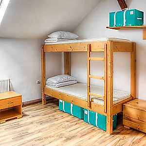 Primo Moving Bags Heavy Duty Extra Large Packing Bags for Moving and Storage Totes - Reusable Alternative to Moving Boxes with Strong Handles & Zippers Fold Flat Sea Foam Blue - 4 Pack