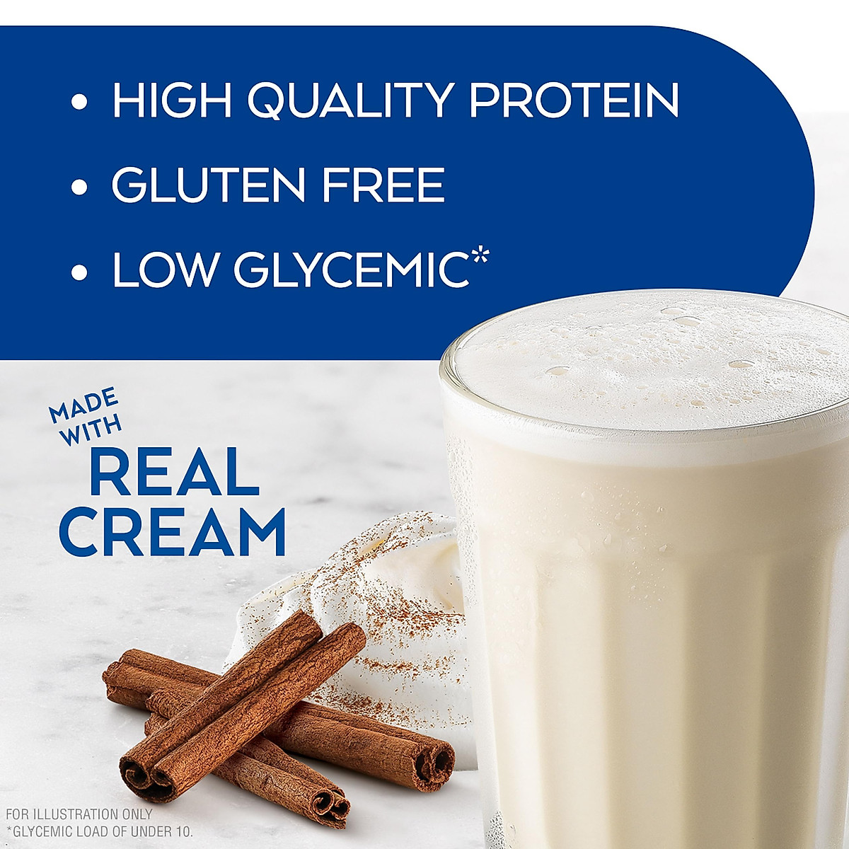 Atkins Creamy Cinnamon Swirl Protein Shake, 15g Protein, Low Glycemic, 2g Net Carb, 1g Sugar, Keto Friendly, 12 Count