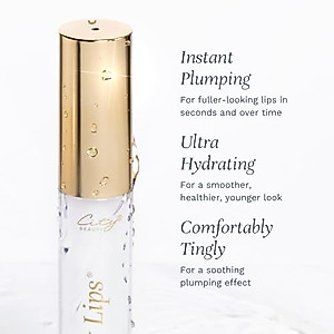 City Beauty City Lips Plumping Lip Gloss Watermelon - High-Shine Gloss for Fuller, Younger-Looking Lips | Hydrating & Smoothing Lip Treatment Hyaluronic Acid