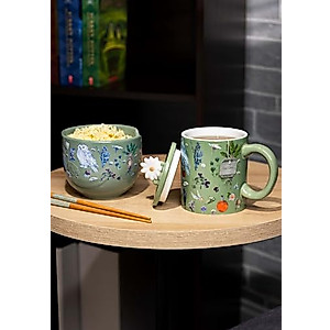 Silver Buffalo Harry Potter Fantasy Floral 18oz. Ceramic Mug Standard