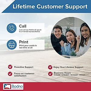 500 Pack - Bodno Premium CR80 30 Mil Graphic Quality PVC Cards