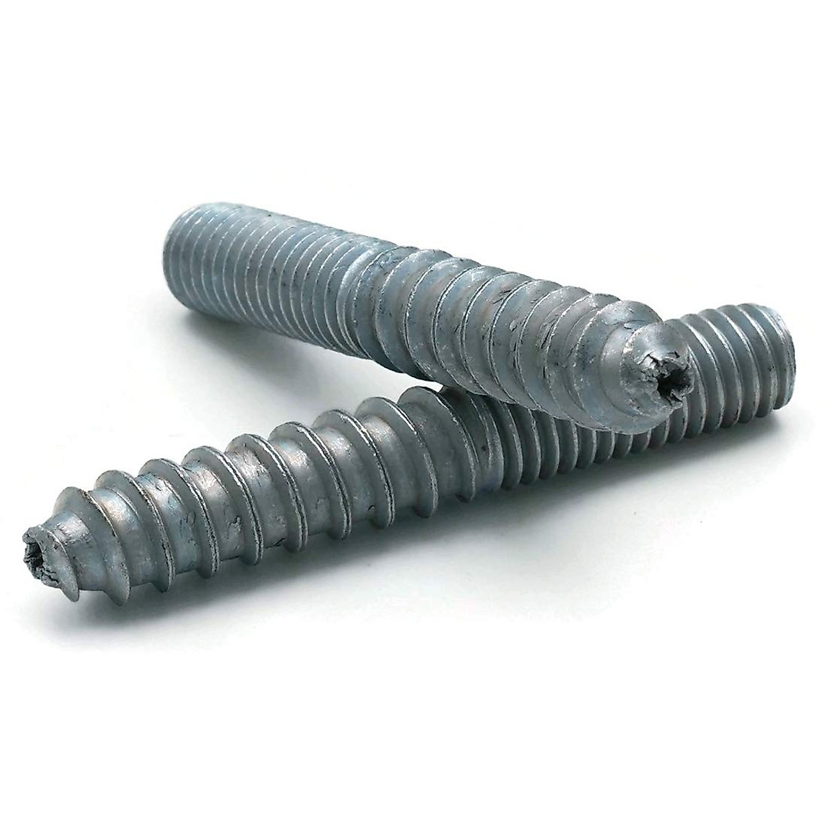 Zinc Plated Steel Hanger Bolts 1/2"-13 Machine Thread with Lag Screw Threading 1/2"-13 x 5 Qty 25