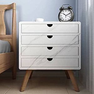 YENHOME 30"X200" White Marble Contact Paper for Countertops Waterproof Self Adhesive Marble Peel and Stick Wallpaper Peel and Stick Countertops for Kitchen Bathroom Cabinet Vinyl Counter Cover Glossy