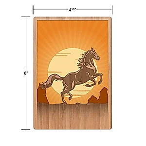 Nature Greeting Card by HeartSpace, Wild Horse Design | For Any Occasion, Made From Sustainable Bamboo