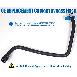 JSDAN 25193922 Compatiableb With 2011 2012 2013 2014 2015 2016 Chevy Cruze Sonic Trax Buick Encore Engine Water Outlet 1.4L &13251447 Chevy Cruze Radiator Hose