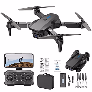 Drone with Camera 4K - Dual 1080P HD FPV Foldable Mini Drones with Carrying Case, Remote Control Drone for Kids, Teens, Adults, Beginners, Professionals