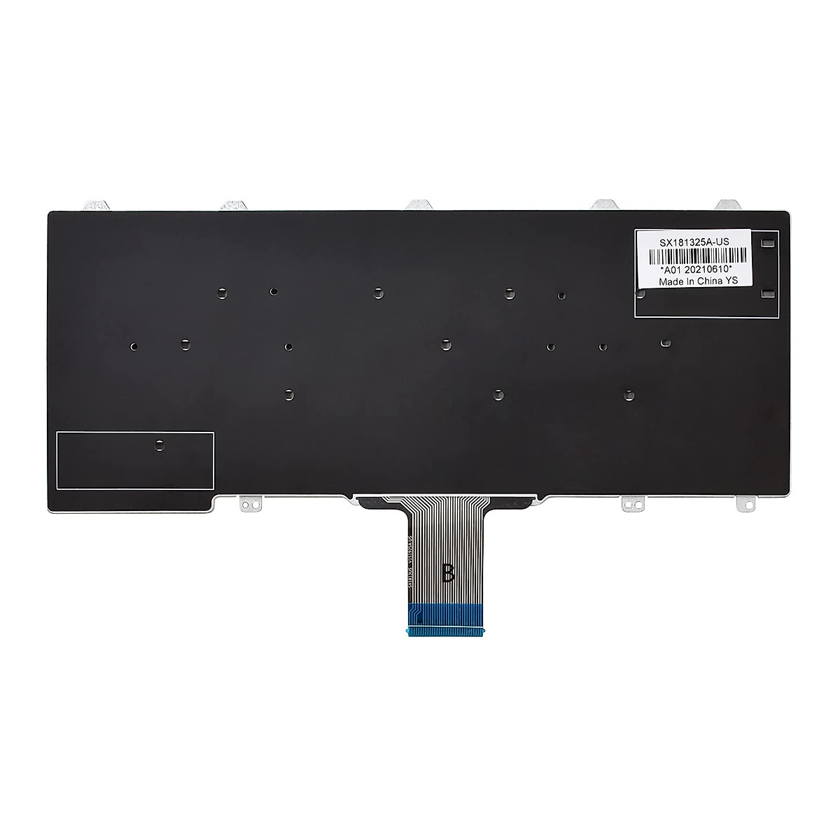 SUNMALL Replacement Keyboard Compatible with Dell Latitude 3150 3160 3350 5250 P25S 7250 E5250 E5270 E7250 without Frame Black US Layout