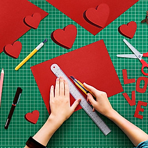 Colarr 120 Sheets Valentine's Day Shimmer Cardstock Double Sided Thick Paper 8.5 x 11" for Pink Red Weight Cover Greeting Card Invitation Birthday Wedding Party Supplies(Red, 210gsm)