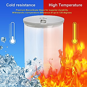 SealVax®Coffee Vacuum Canister- Vacuum Canister Coffee, Airtight Round Glass Storage Containers. Voyd vacuum canister, size large x 1 pcs + small x 1 pcs with vacuum sealer.