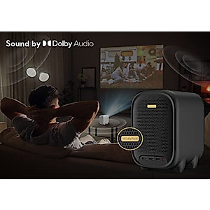 Netflix Projector, COI UNO5 Projector with 800 ANSI Lumens, 1080P Projector Support 4K, Smart Projector with Linux System, Projector with WiFi and Bluetooth,Dolby, HDR10, Auto Focus/Keystone