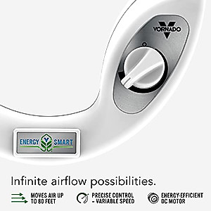 Vornado 610DC Energy Smart Medium Air Circulator Fan with Variable Speed Control,White, Mid-Size