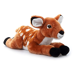 The Petting Zoo Fawn Stuffed Animal, Gifts for Kids, Wild Onez Zoo Animals, Fawn Plush Toy 17 inches