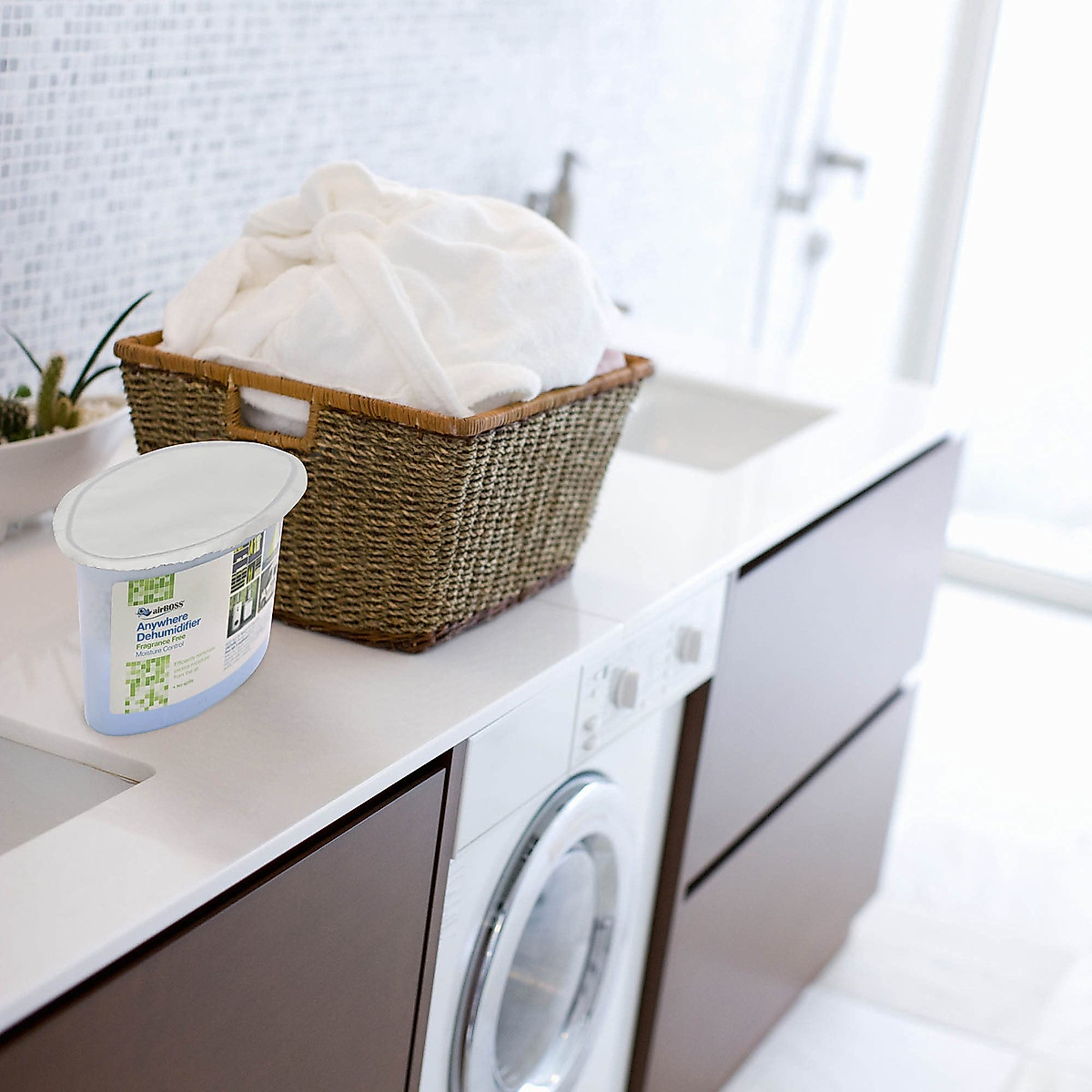 airBOSS Anywhere Dehumidifier, Fights Mildew and Odors, Fragrance Free, No Spills, 10.6 oz, Pack of 6