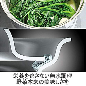 Vitakraft 6112 Frying Pan, 7.9 inches (20 cm), Induction Compatible, Stainless Steel, With Lid, Made in the USA