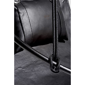 Mern Living Hanging Chair - Handmade Modern Hammock Chair, Hanging Chair for Bedroom, Indoor & Outdoor Patio Swing, Steel & Double Layer Faux Leather, Easy 3-Step Setup 275 lbs Capacity |