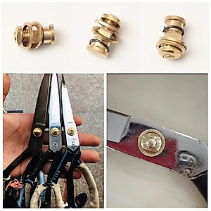 TorSor 3 Pack Tailor Scissors Pivot Bolt and Nut Replacement Central Axis Shaft Assembly Screws for 8/9 inch Sewing Scissors Fabric Scissor Sewing Shears Repair Parts