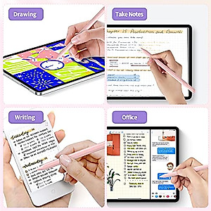 Stylus Pens for Touch Screens, Rechargeable Universal Stylus Pen with Magnetic Adsorption Design, Compatible with iPhone/iPad/Mini/Air/Android/Tablet and Other Touch Screens Devices