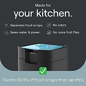 Sepura | World's First Septic-Safe Composting Garbage Disposal with Continuous Feed, Anti-Jam Disposal, and Carbon Filter Enabled Odorless Compost Bin (Sepura Unit)