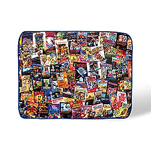 8-Bit Armageddon Retro Video Games Fleece Throw Blanket | Plush Soft Polyester Cover for Sofa and Bed, Cozy Home Decor, Luxury Room Essentials | Novelty Gifts for Adults and Kids | 45 x 60 Inches
