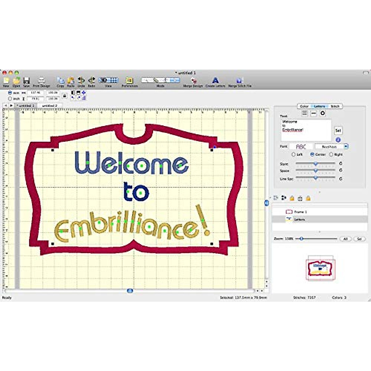Embrilliance Essentials, Embroidery Software for Mac & PC