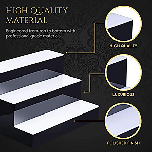 Savvy Life Selects LED Liquor Shelf– 3 Tier Bar Bottle Display – Colorful Light Bar Shelf – LED Colors & Light Effects – Lighted Liquor Shelves with Plug – Remote Control and Spouts Included