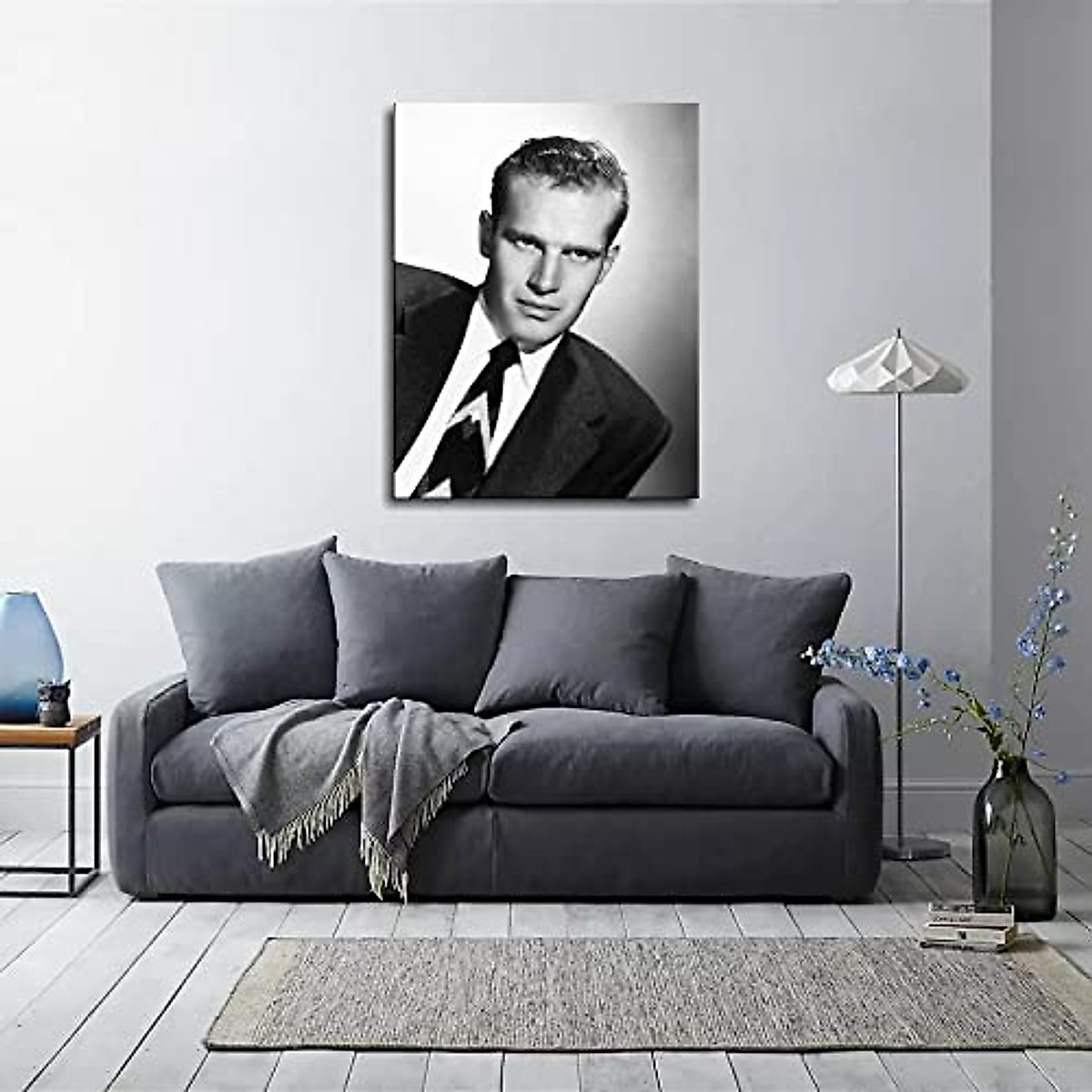 CHARLTON HESTON Canvas Prints Poster Wall Art For Home Office Decorations With Framed 10"x8"