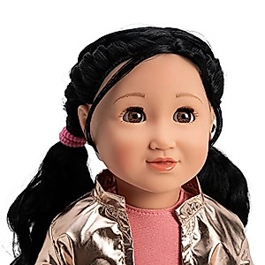 ADORA Amazon Exclusive Amazing Girls Collection, 18” Realistic Doll with Changeable Outfit and Movable Soft Body, Birthday Gift for Kids and Toddlers Ages 6+ - Athletic Lily