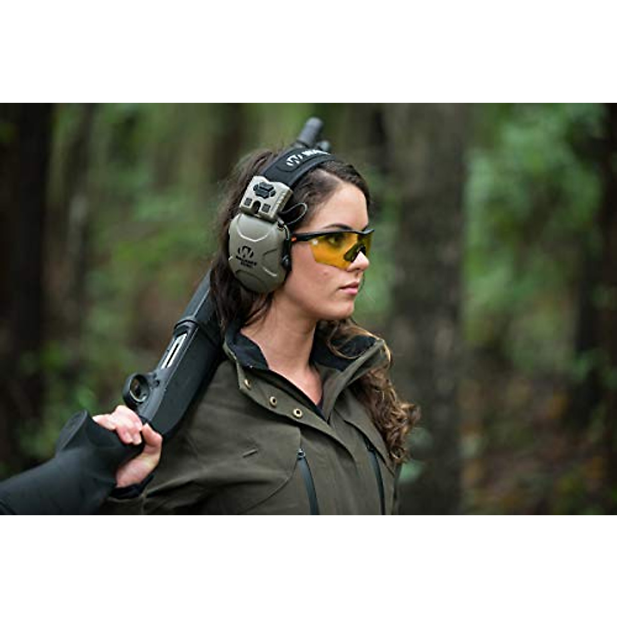 WALKER'S XCEL 100 Digital Electronic Muff W/Voice Clarity, Advanced Circuit, 4 Listening Modes, Beige (GWP-XSEM)