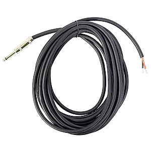 Rockville RTSBW20 20 Foot 1/4" TS to Bare Wire Speaker Cable,16 AWG,100% Copper