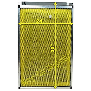 RAYAIR SUPPLY 24x30 Air Ranger Replacement Filter Pads 24x30 (3 Pack) Yellow
