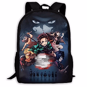 RUIRUIY Anime Backpack Teens Cartoon Backpack Aldult Laptop Backpack Bag Boys And Girls Backpacks, One Size