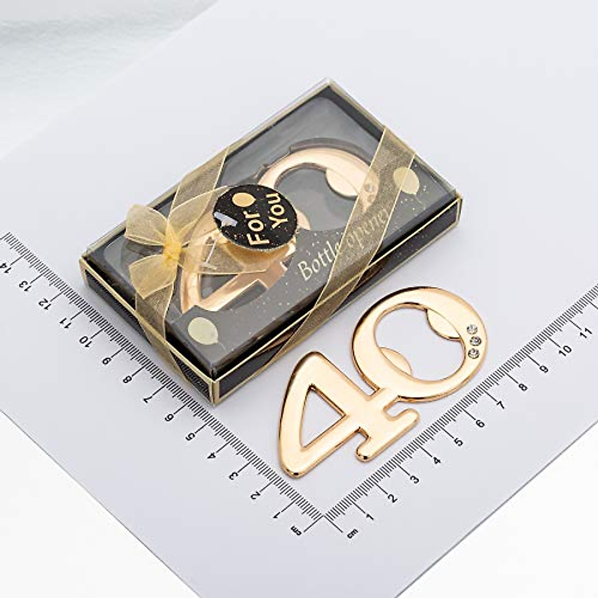 24PCS Latest 40 Bottle Openers for 40th Birthday Party Favors or 40th Wedding Anniversary Party Gifts 40th Birthday Party Gifts Souvenirs Decorations for Guests