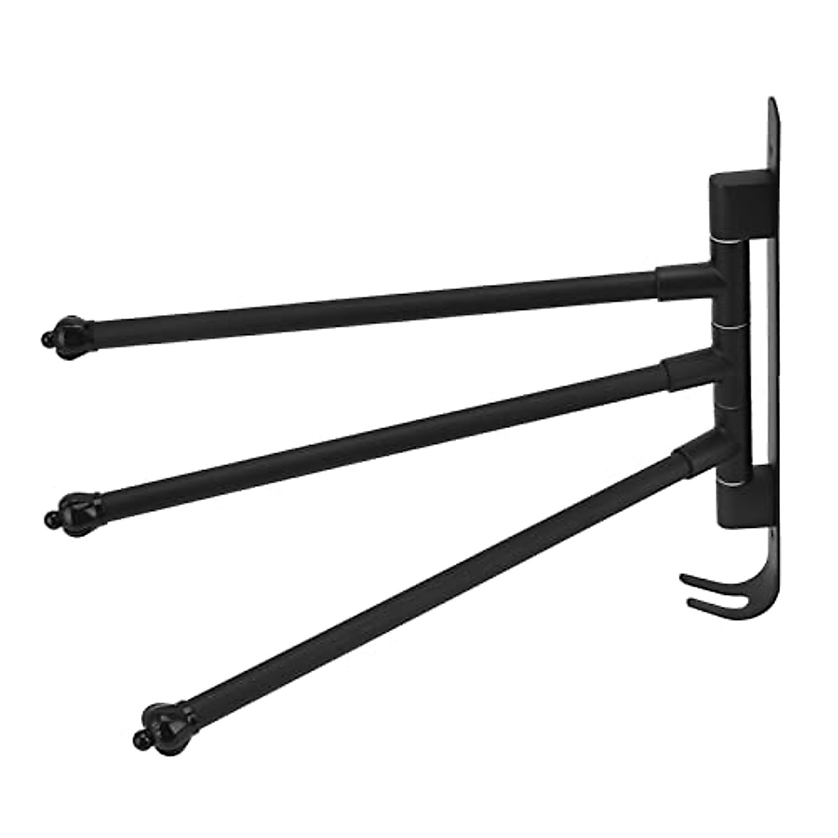 Stainless Steel Swivel Towel Rack 4 Arms Bathroom Towel Hanger Holder 180 Degrees Swivel Towel Bar Rotating Bath Towel Rack Swing Out Towel Racks for Bathroom Kitchen Home Hotel(3 Arms)