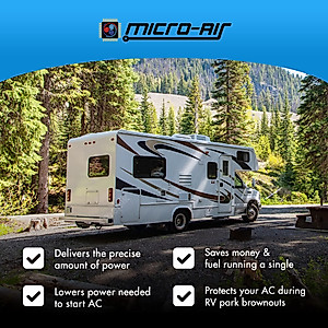 Micro-Air Easystart 364, Marine Air Conditioner Soft Start for RV Air Conditioner Compressor Unit, Travel Trailer Accessories + FREE Easy Installation Start Kit & Connector Parts Included