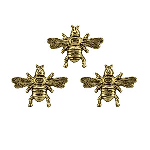 Large Spread Wing Bee Decorative Push Pins, 15 Pieces, Gold -T136AG